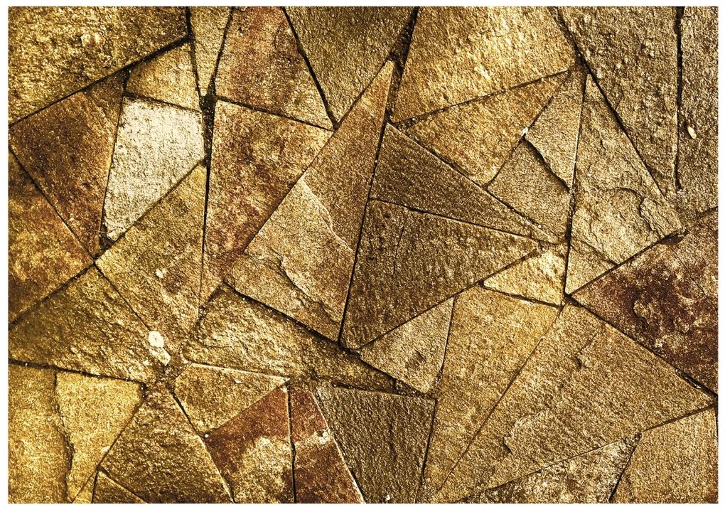 Fototapeta - Pavement Tiles (Golden)