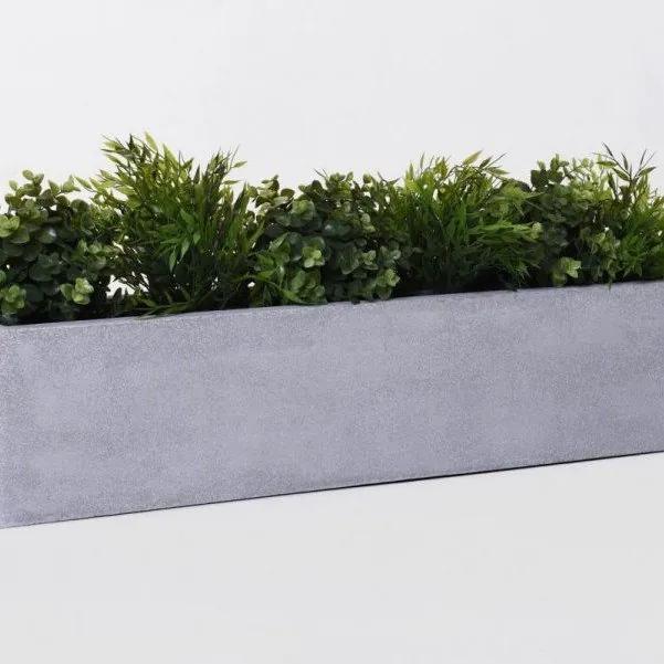 Truhlík FLOBO 80, sklolaminát, šířka 80 cm, beton design, šedý
