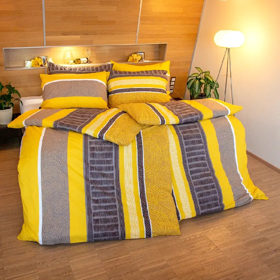 Stanex Ložní povlečení bavlněné Karina (LS179) rozměr: 140 x 220 + 90 x 70, Zapínání: Knoflíkové