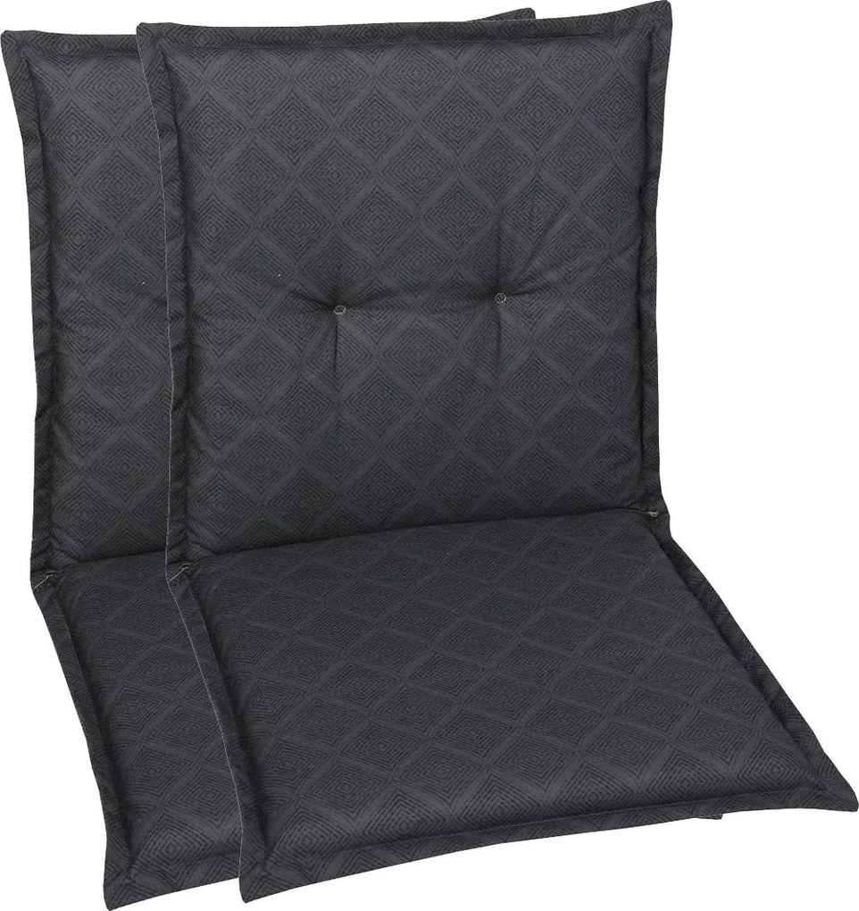 Go-De Textil Gartenauflage Raute (nízká opěrka, 2 kusy, antracitová)