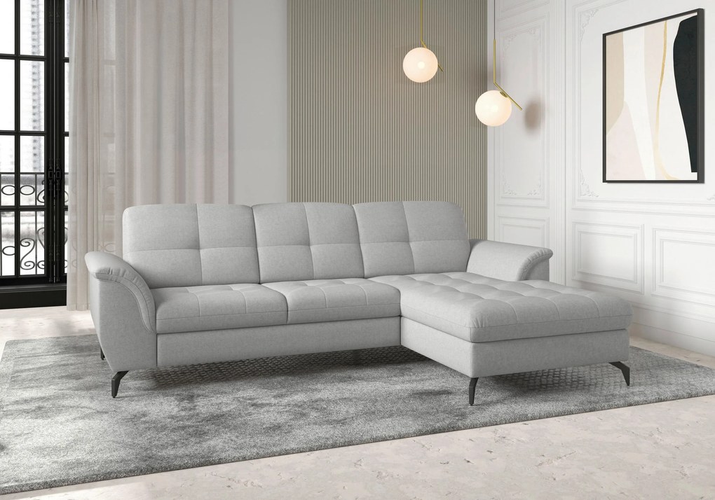 XXXLutz ROHOVÁ SEDAČKA, textil, světle šedá Sit & More - Sedací soupravy - 000144013355