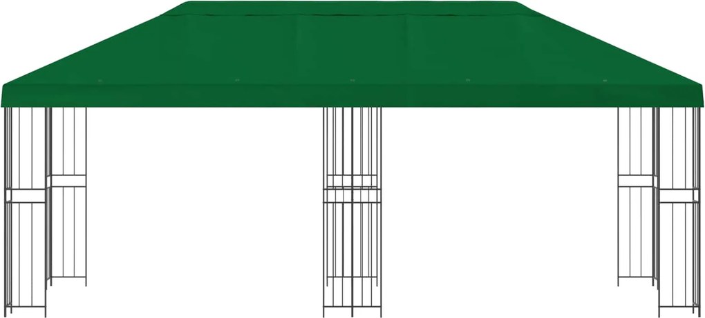 Zahradní altán 6 x 3 m Zelená Polyester a ocel 190 gsm 3375986
