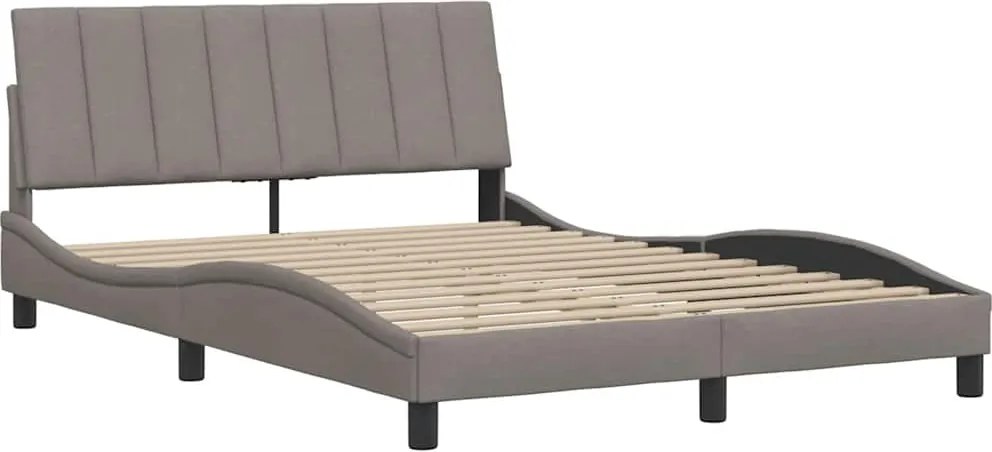 Rám postele bez matrace Hanko taupe 120 x 200 cm textil 3310381