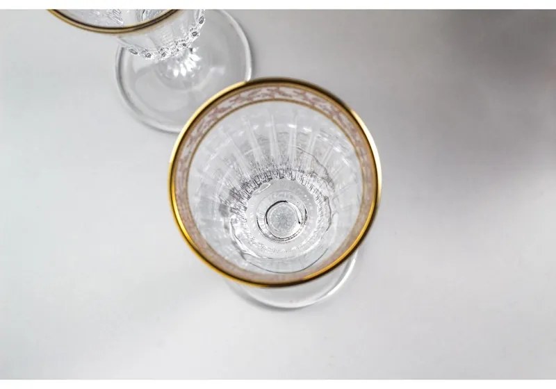 BOHEMIA PRESTIGE DORATO SKLENICE NA ŠAMPAŇSKÉ 210ML SADA 6 KS