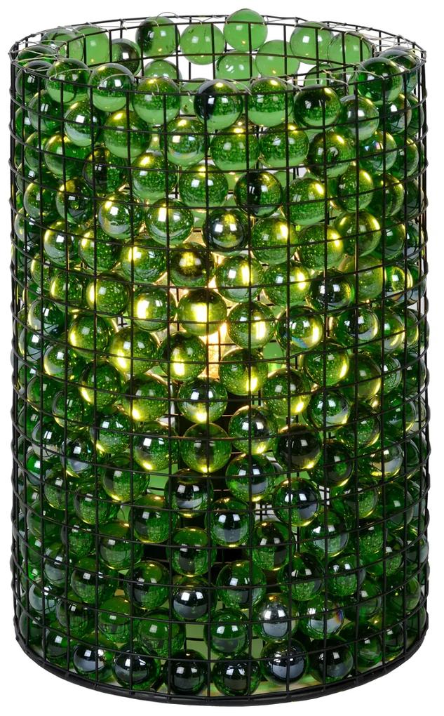 Lucide 78597/01/33 stolní lampa Extravaganza Marbelous, zelená, E14, 21cm
