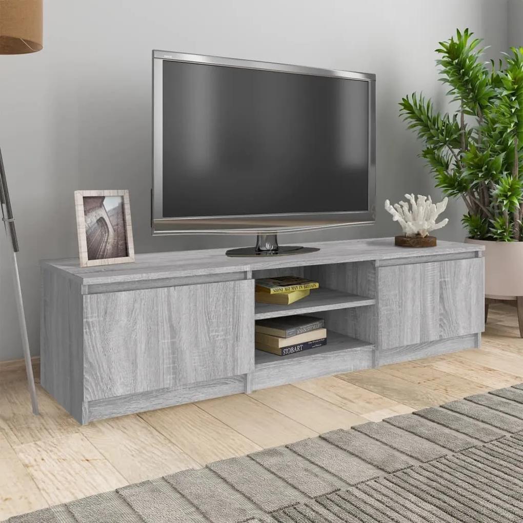 vidaXL TV stolek 140 x 40 x 35,5 cm dřevotříska [800648] Barva: Černá