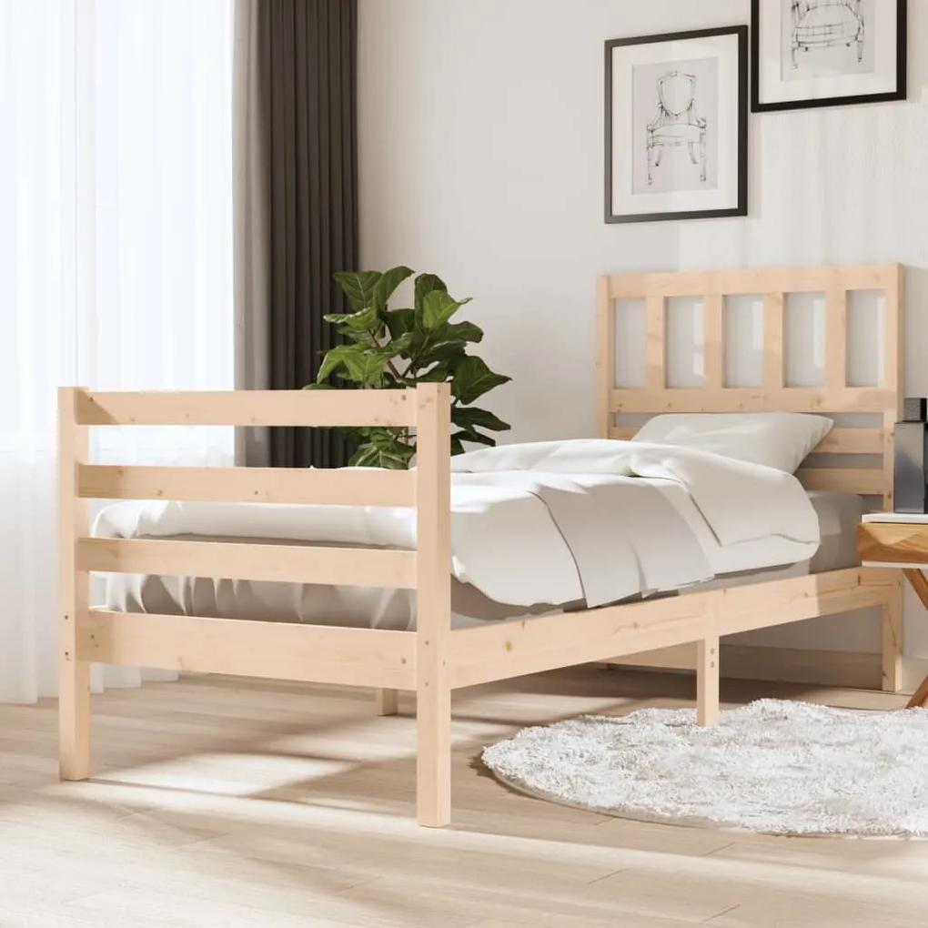 vidaXL Rám postele masivní dřevo 90 x 200 cm [3101075] Barva: medová hnědá