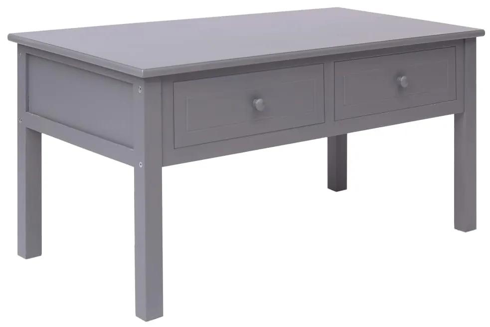 Konferenční stolek - šedý -dřevo | 100x50x45 cm