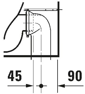 Duravit 21150900002 - Stojící WC D-CODE keramika/lesklá bílá