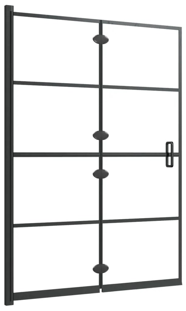 Skládací sprchový kout ESG 100 x 140 cm černý,  150744