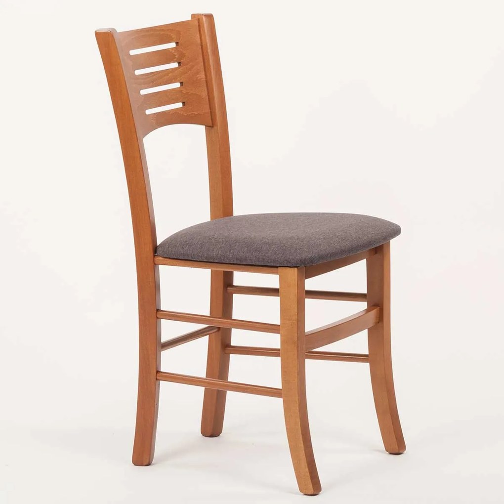 Stima Židle ATALA s čalouněným sedákem rustikál LUX hnědá 12
