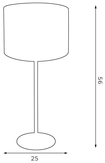 Stolní lampa ARDEN 1xE27/60W/230V pr. 25 cm černá/zlatá