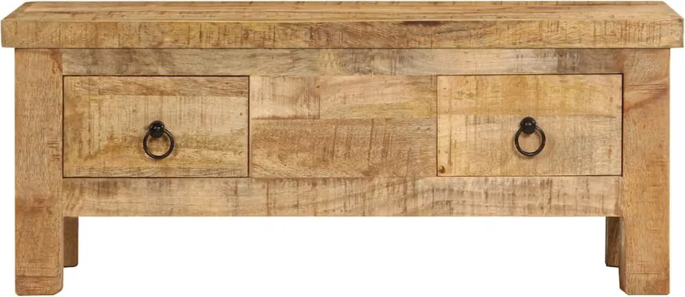Konferenční stolek 90 x 45 x 35 cm masivní mangovníkové dřevo 247326