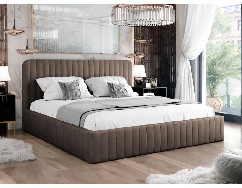 Čalouněná manželská postel Loala, Potah: Velluto 08, Rozměr postele: 140 x 200 cm