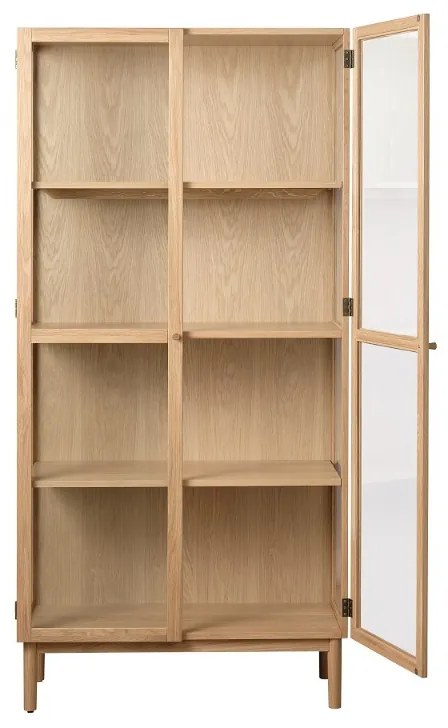 Designová vitrína Dallan 190 cm přírodní dub
