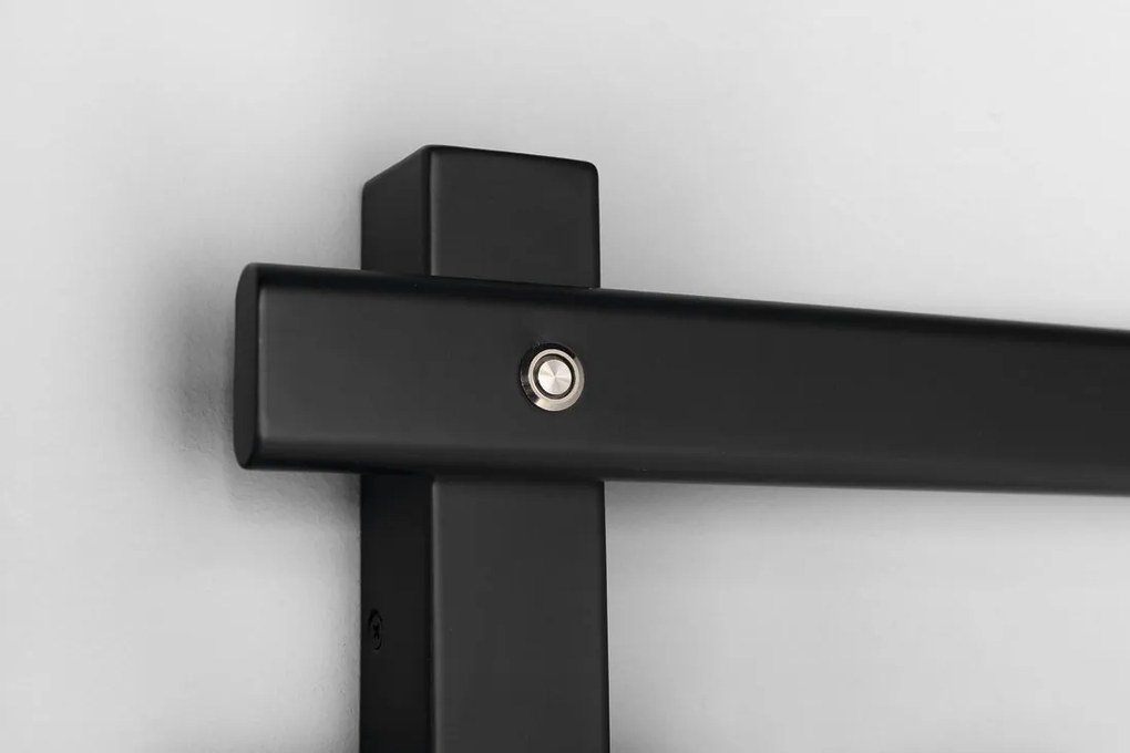 Sapho, ELCOR elektrický sušák ručníků 480x920x50mm, 128W, černá matná, EB460
