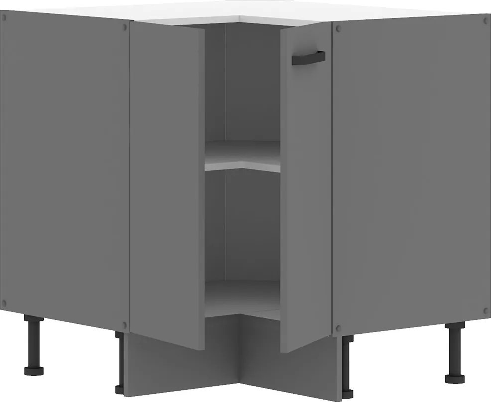 Kuchyňská linka NESSANT se | 250x280 cm | zásuvky PREMIUM BOX | šedá mat