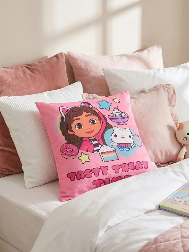 Sinsay - Povlak na polštář Gabby's Dollhouse - pastelová růžová