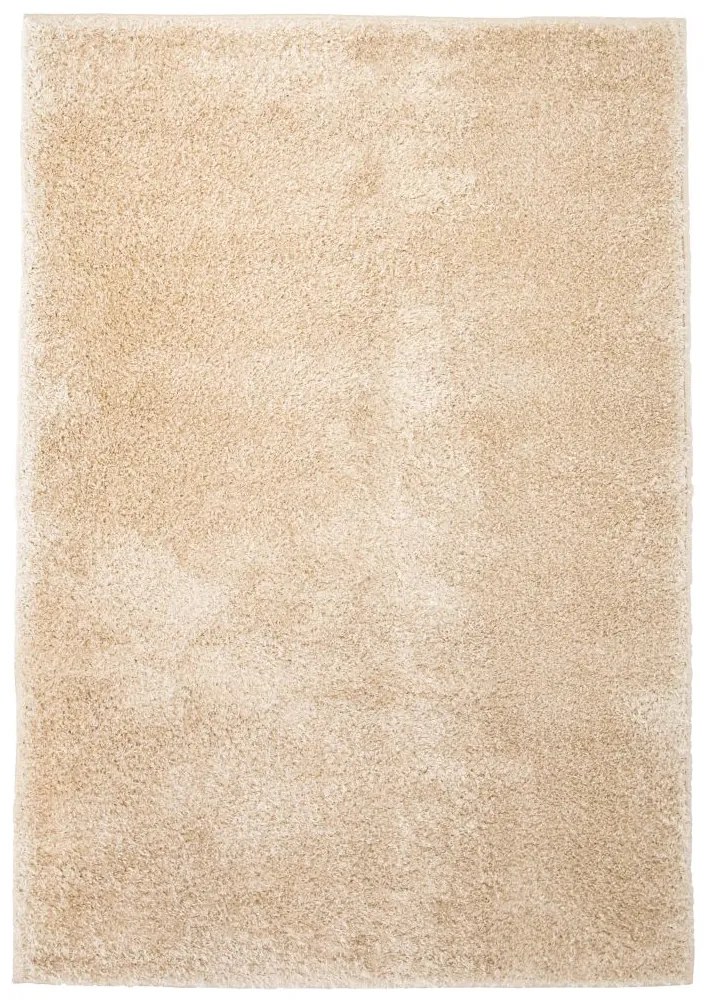 133048 vidaXL Kusový koberec s vysokým vlasem Shaggy 120 x 170 cm béžový