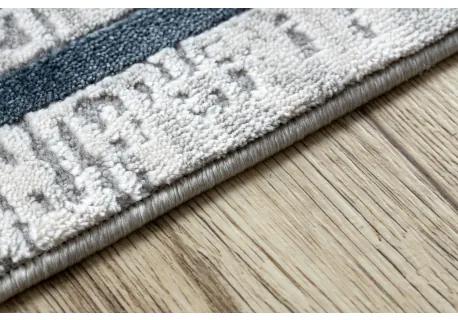 Moderní koberec TULS strukturální, střapce 51242 Rám slonová kost / m velikost 280x370 cm | krásné koberce cz