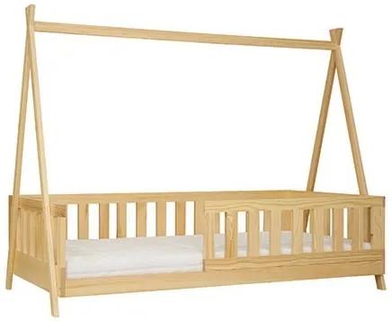 Drewmax Dětská postel LK142, 80x160cm, borovice surová