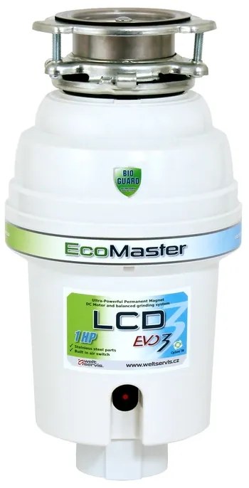 Drtič odpadu EcoMaster LCD EVO3, nerez