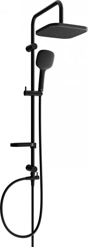Mexen sprchový set X33 s horní hlavicí 23x23cm, černá, 798333391-70