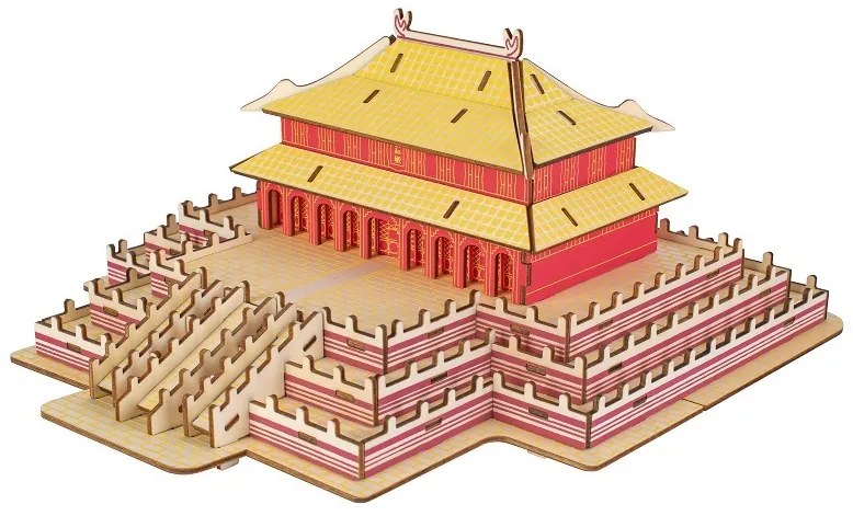 Woodcraft construction kit Woodcraft Dřevěné 3D puzzle The Hall of Supreme Harmony