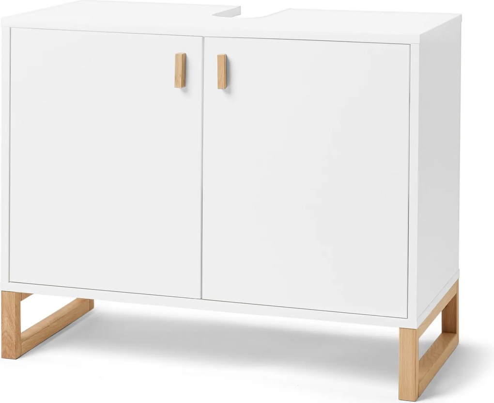 Tchibo - Skříňka pod umyvadlo se 2 dvířky - barva: bílá