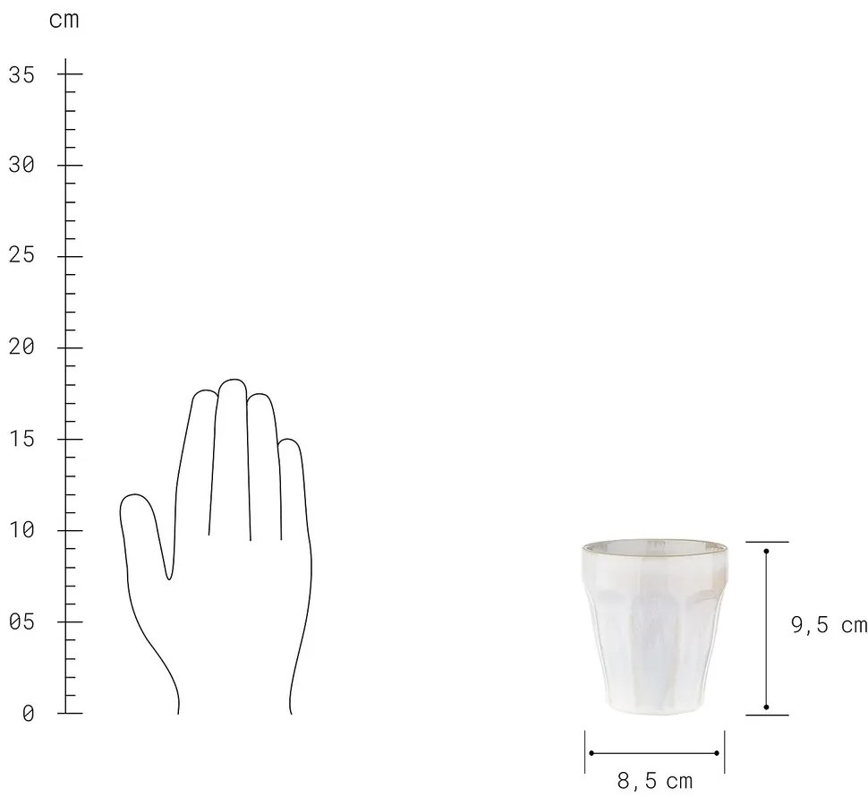 BERGAMO Hrnek na kávu 250 ml - bílá