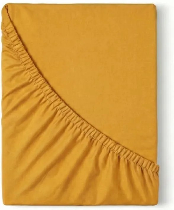 Kvalitex Jersey prostěradlo sytě žluté 140x200cm