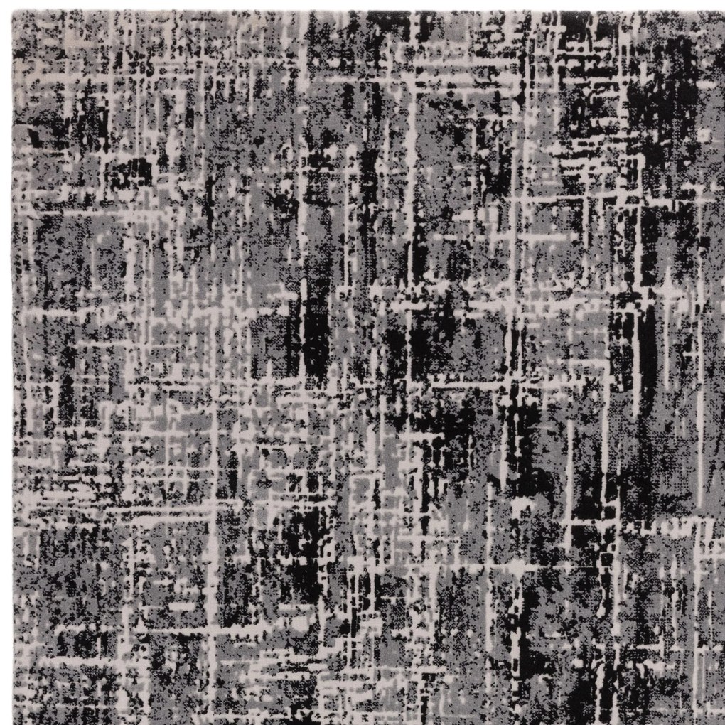 Tribeca Design Kusový koberec Zoom Abstract Black Rozměry: 240x340 cm