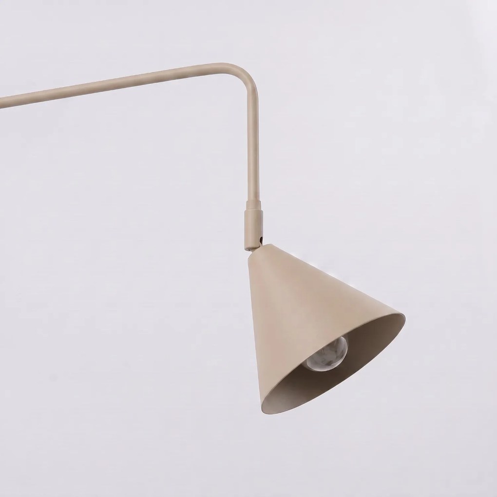Sollux Lighting Nástěnné svítidlo NOX 2 taupe s vypínačem