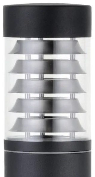 Prémiové zahradní svítidlo sloupkové Delmar na 1 žárovku E27, 50cm, černý