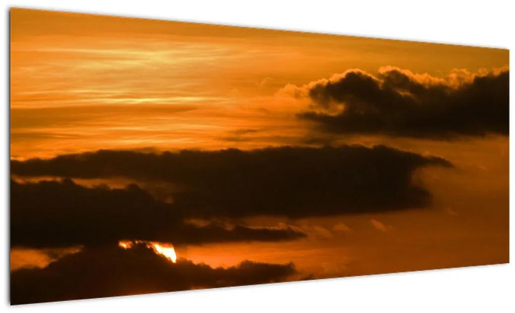 Západ slunce - moderní obrazy (100x40cm)