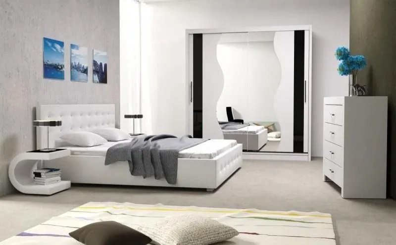 Postel Figaro BIS, bílá, 200x160