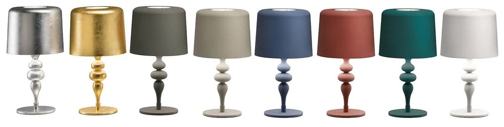 Stolní lampa Eva TL1 M, výška 53 cm betonová šedá