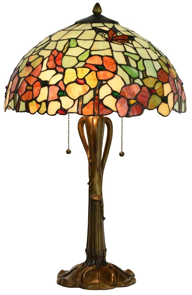 Stolní lampa Tiffany Esmée - Ø 40*63 cm E27/2*60W