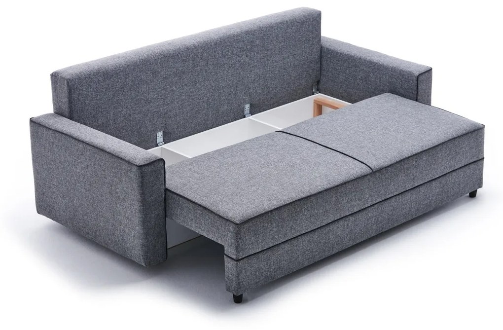 Atelier del Sofa 3-místná pohovka Ece - Grey, Šedá