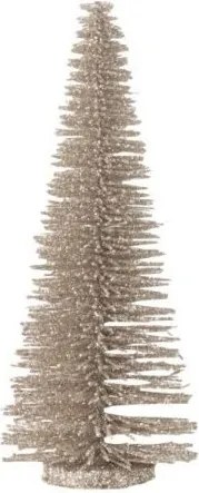Champagne vánoční dekorativní stromek Glitter Tree – 5*5*15 cm
