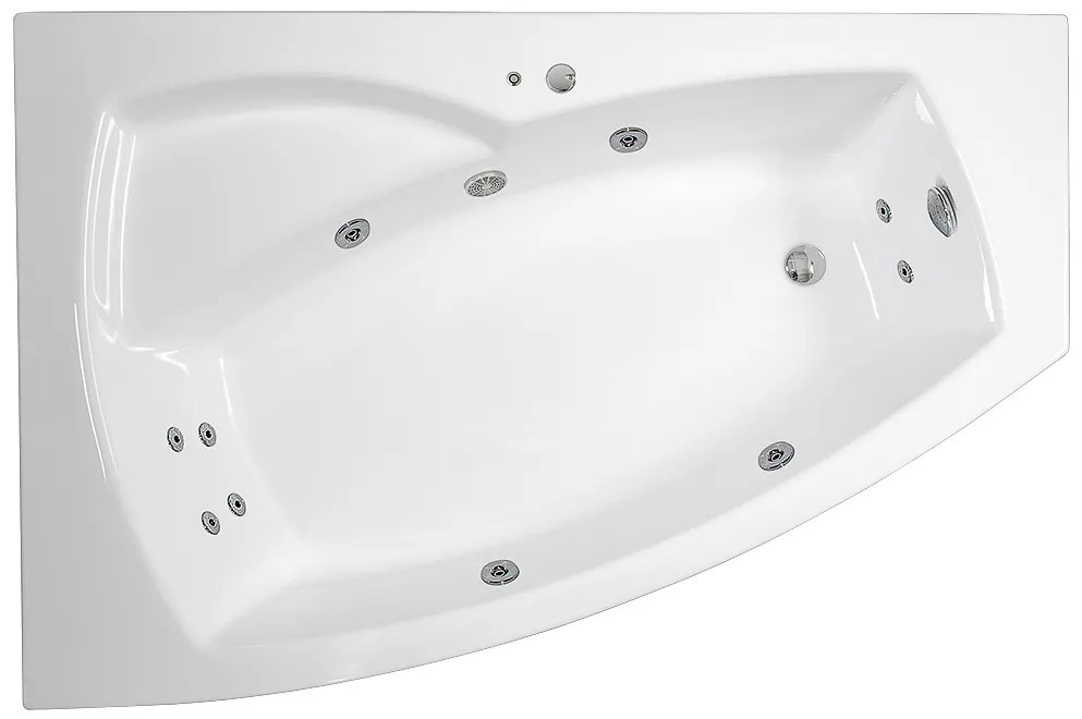 Arttec Thaleila Surf 160 x 105 cm vana hydromasážní akrylátová levá PAN04404