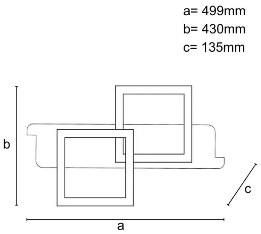 LED Stmívatelné stropní svítidlo LED/85W/230V 3000-6500K + dálkové ovládání