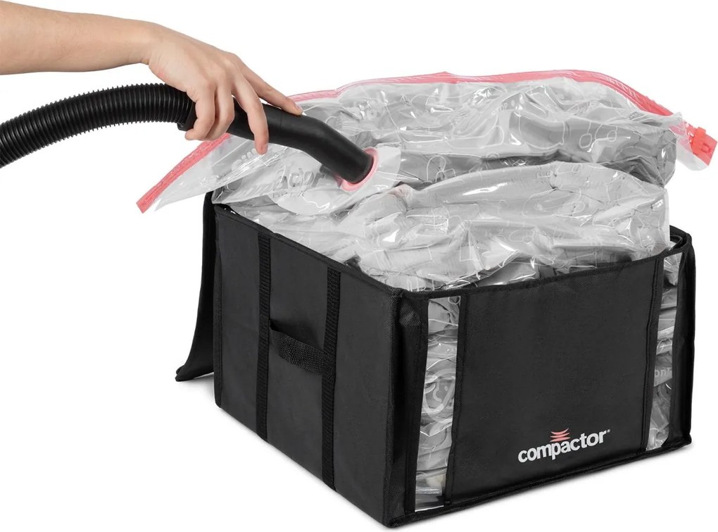 Compactor 3D Black Edition M 125 L vakuový úložný box s pouzdrem - 42 x 40 x 25 cm