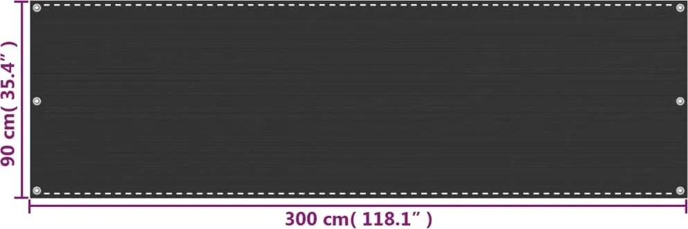 vidaXL Balkonová zástěna 90 x 300 cm HDPE [310840] Barva: Vícebarevný