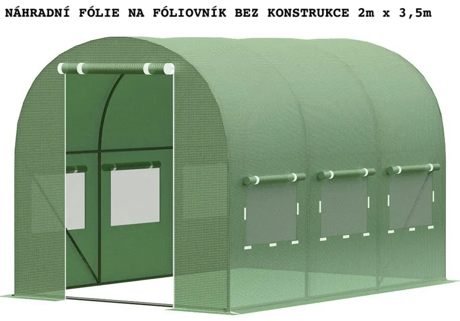 Fólie bez konstrukce na zahradní fóliovník 2m x 3,5m | BIANO