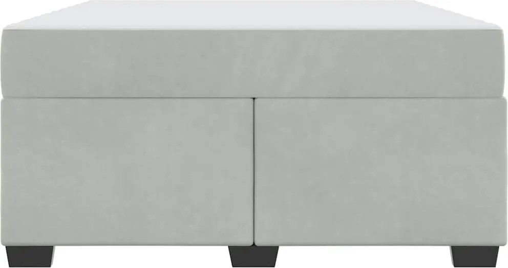 Rám postele s matrací Světle šedá 140 x 200 cm textil 3399290