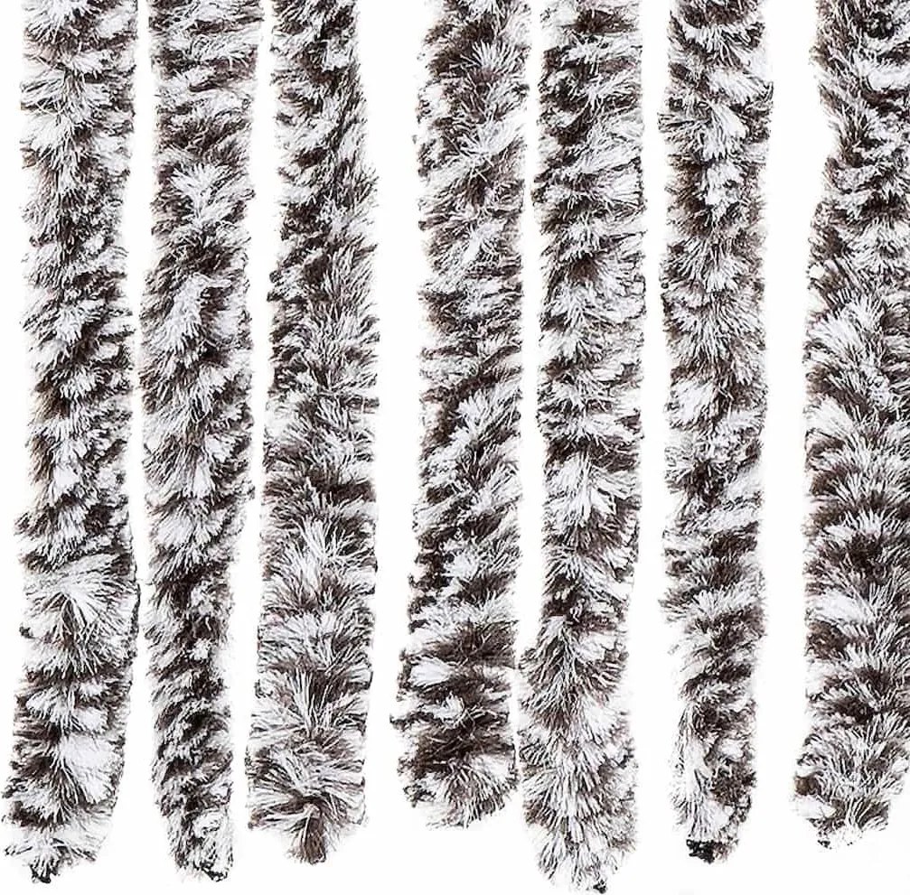 Závěs proti hmyzu hnědo-béžový 90 x 200 cm Chenille 315130