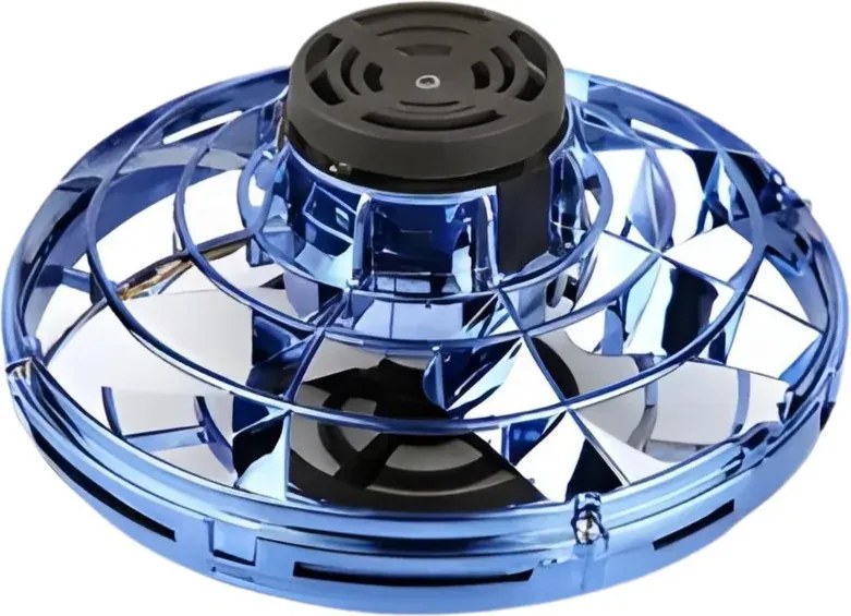 Létající LED UFO talíř - modrý
