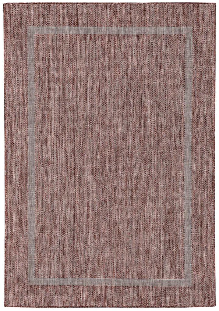 Koberce Breno Kusový koberec RELAX 4311 Red, Hnědá, Červená, 120 x 170 cm