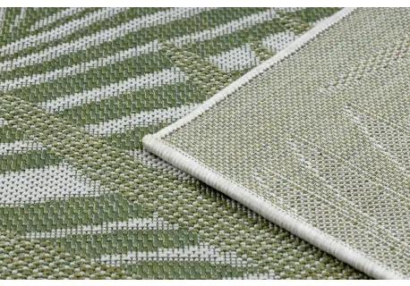 Dywany Luszczow Kusový koberec SISAL SION palmové listy, tropický 2837 ecru / zelená Rozměr koberce: 70 x 250 cm